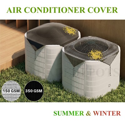 Air Conditioner Mesh Cover AC Unit Winter Summer Outside Compresser ...
