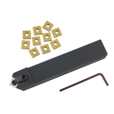 MSDNN 2525M12 25mm CNC Lathe Neutral Turning Tool Holder + 10Pcs ...