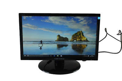 Hannspree Hanns.G HA195ABB LCD VGA Monitor Built in Speakers 16:9 WITH ...