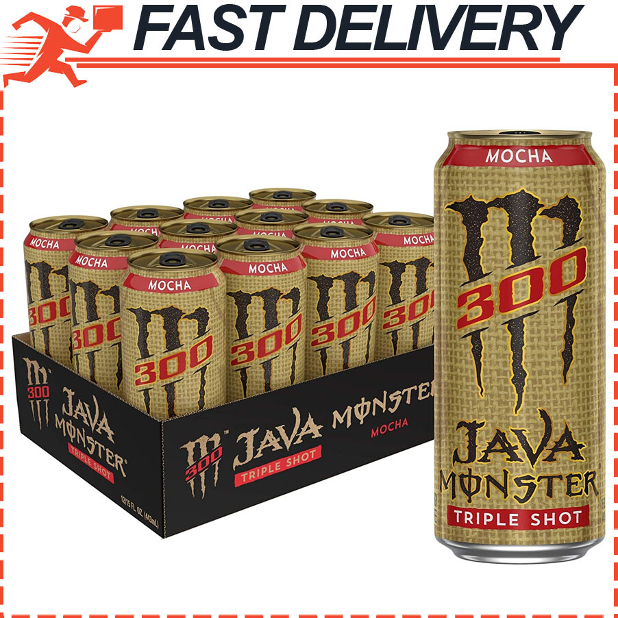 Monster Energy Java 300 Mocha Triple Shot Robust Coffee Cream15ozpack ...