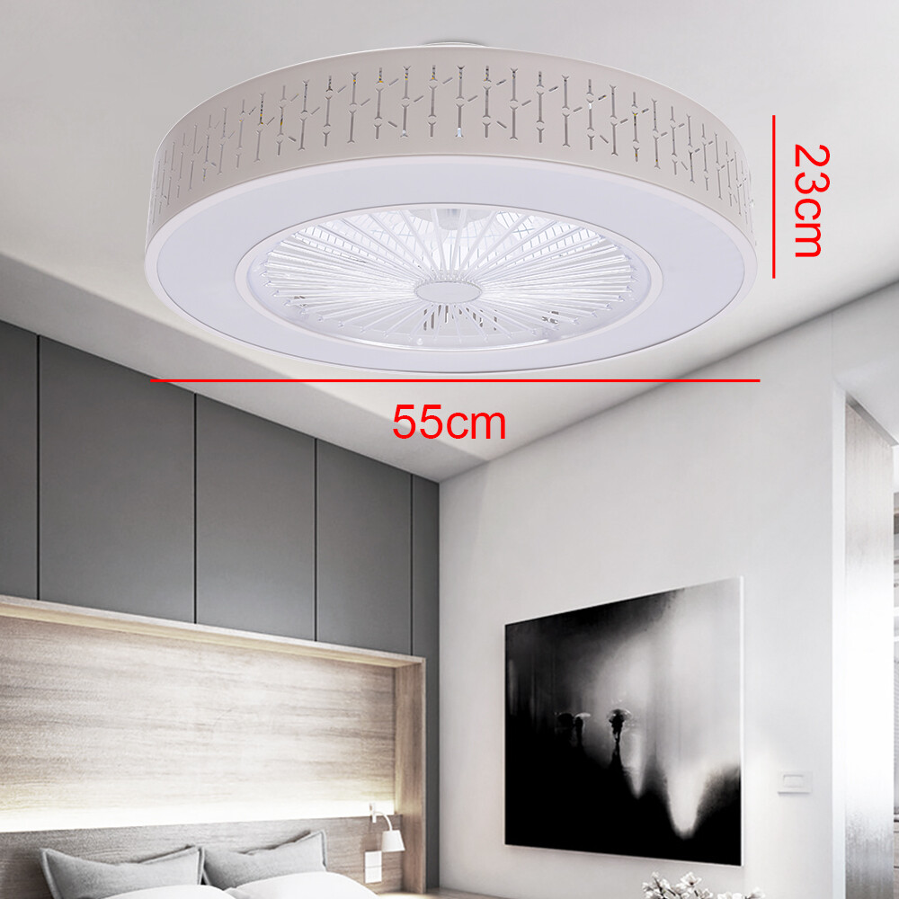 Round Ceiling Fan With Light | Shelly Lighting