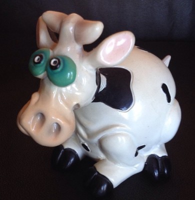 Vintage Bobblehead Exhart Cow Figurine. Bobblehead And Tail. Sweet ...