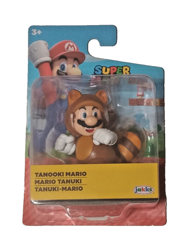 Jakks World of Nintendo Super Mario Tanooki 2.5" Toy Figure Collectible ...