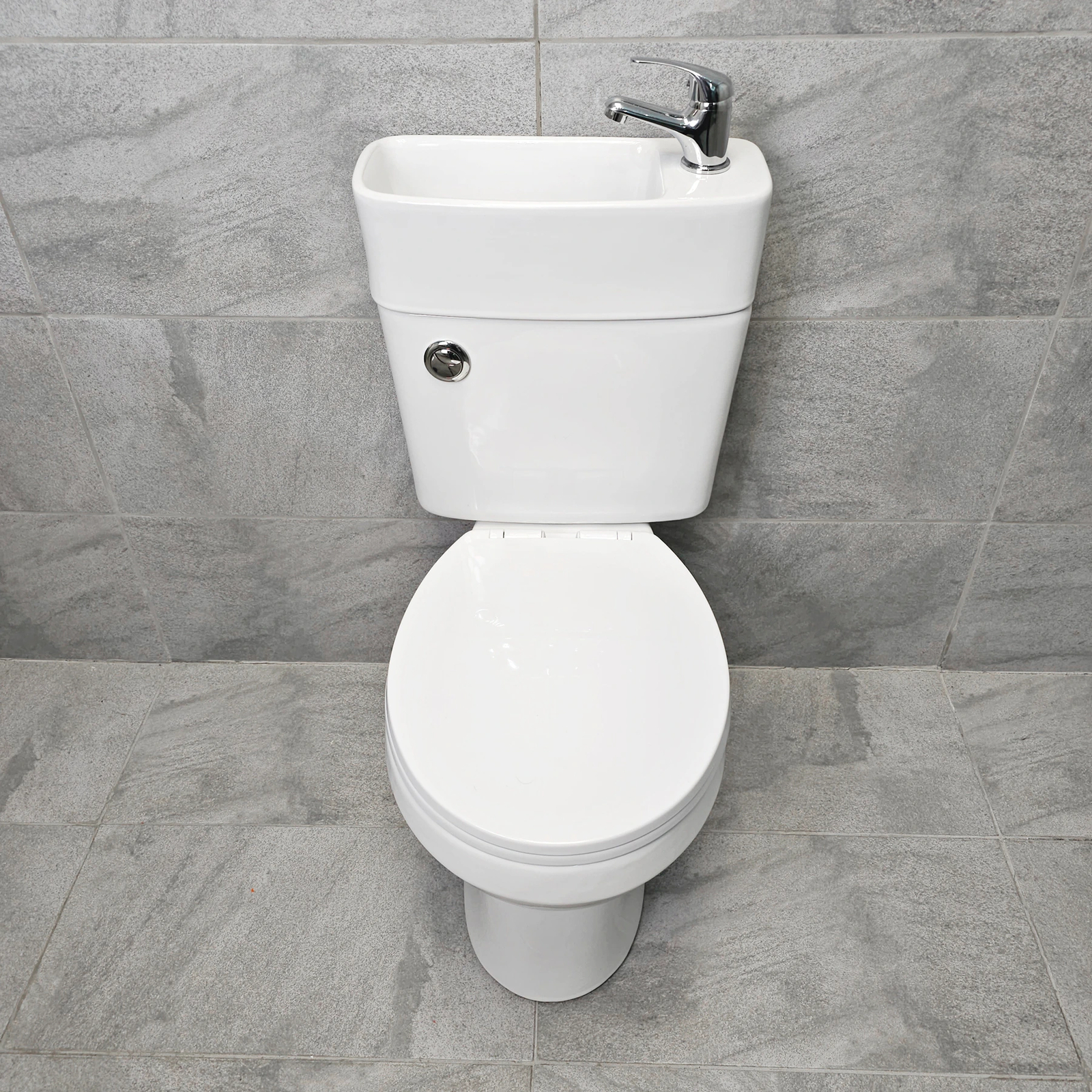 Duo All In One Toilet Basin Sink Space Saving 2 in 1 Cloakroom Unit ...