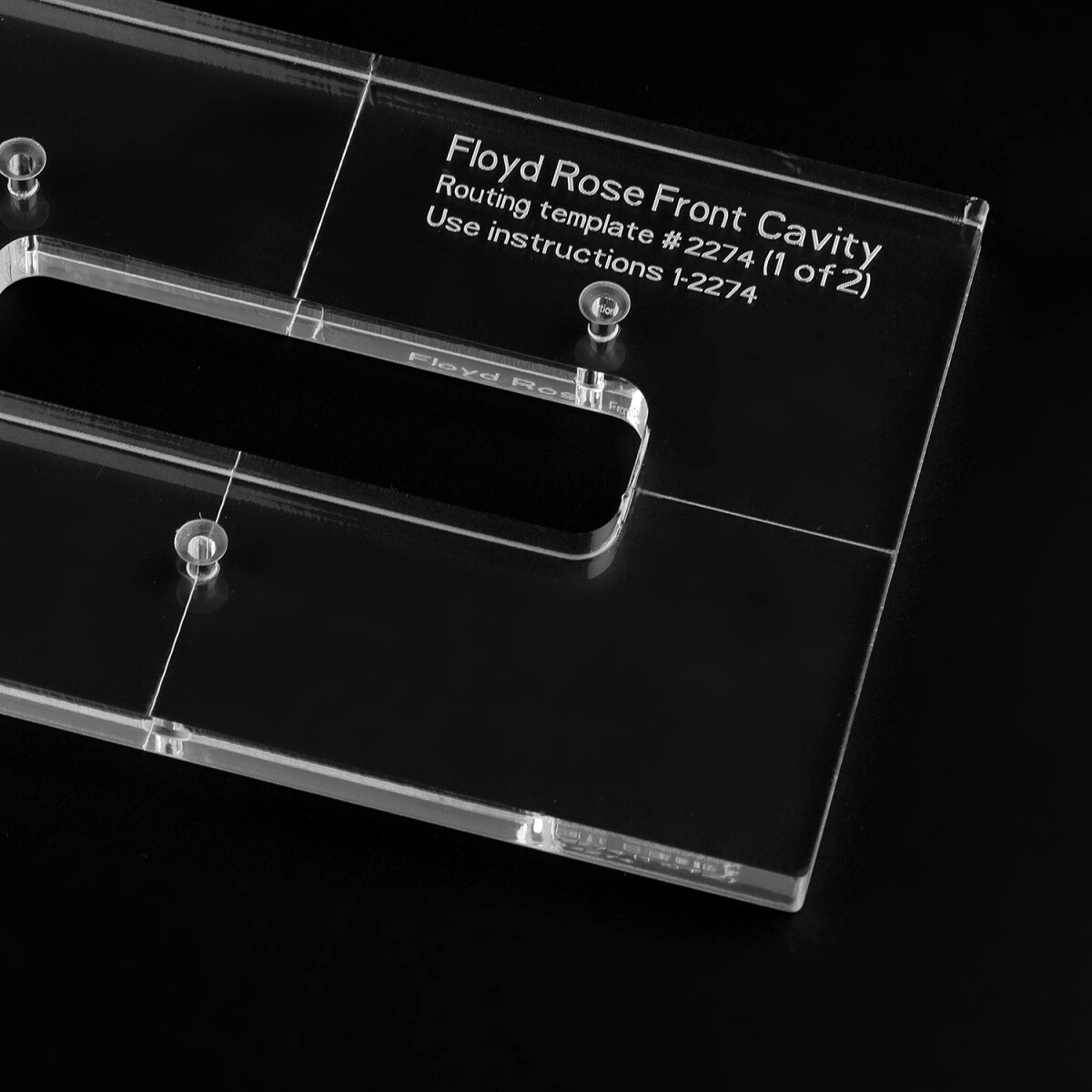 Musiclily Pro CNC Acrylic Tremolo Bridge Routing Template For Floyd ...