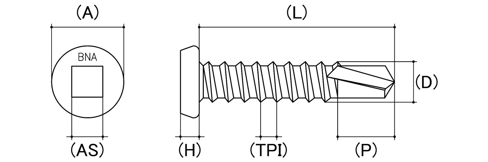 Pack of 3000 Stainless G410 10g-16 x 30mm Wafer Square Metal Self ...