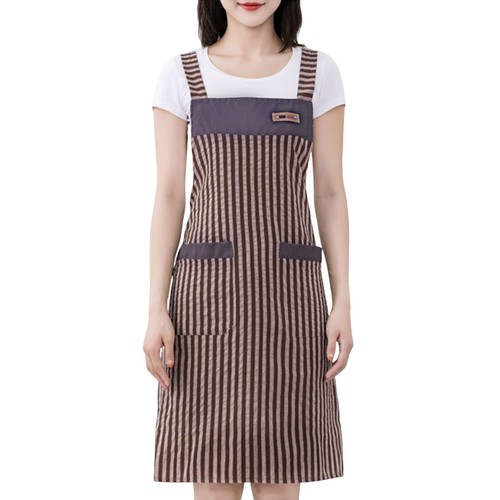 Work Apron Strip Pattern Stain-resistant Quick Dry Work Apron 4 Colors ...