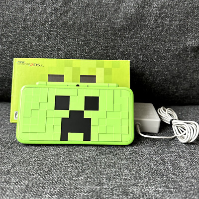 New Nintendo 2DS XL LL Minecraft Creeper Edition Console Charger Box ...