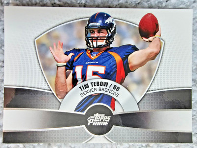 2010 Tim Tebow Topps Prime Rookies Insert Rookie Card RC #PR-9 Denver ...
