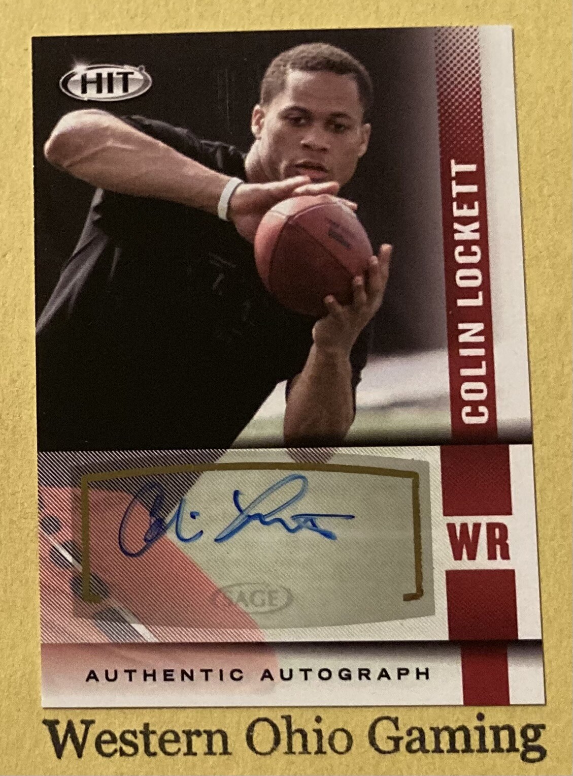 2014 SAGE Hit Colin Lockett #A24 Red Rookie Authentic Autograph | eBay