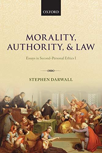 Stephen Darwall Morality, Authority, and Law (Poche) 9780199662593 | eBay