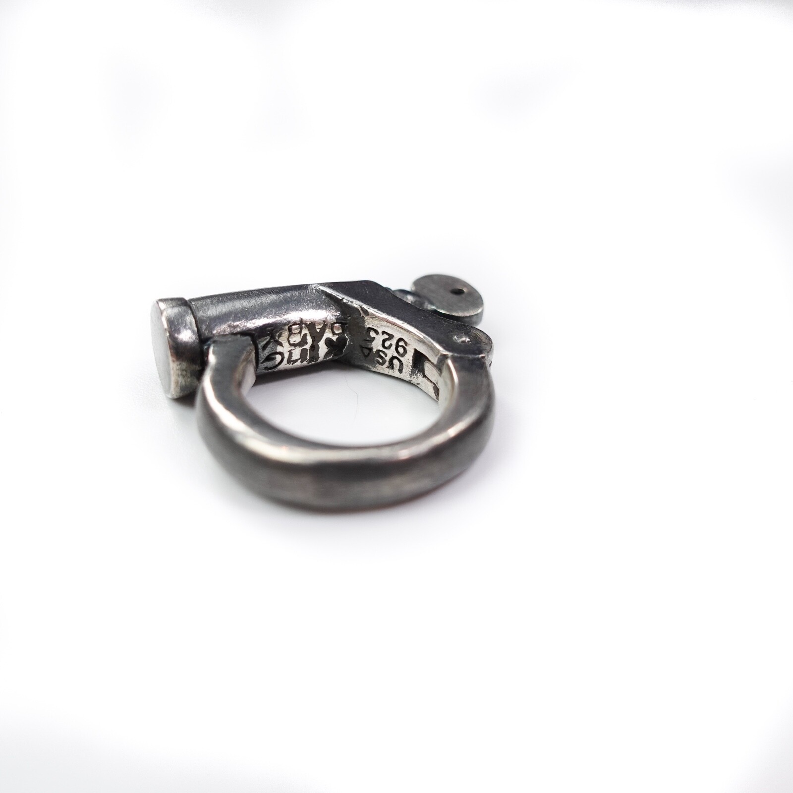King Baby Studio Vintage Shackle Ring USA .925 Silver | eBay