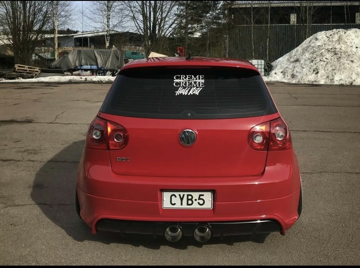 VW Golf 5 MK5 R32 GTI Rear Bumper Diffuser FITS | Gray | Unfinished ...