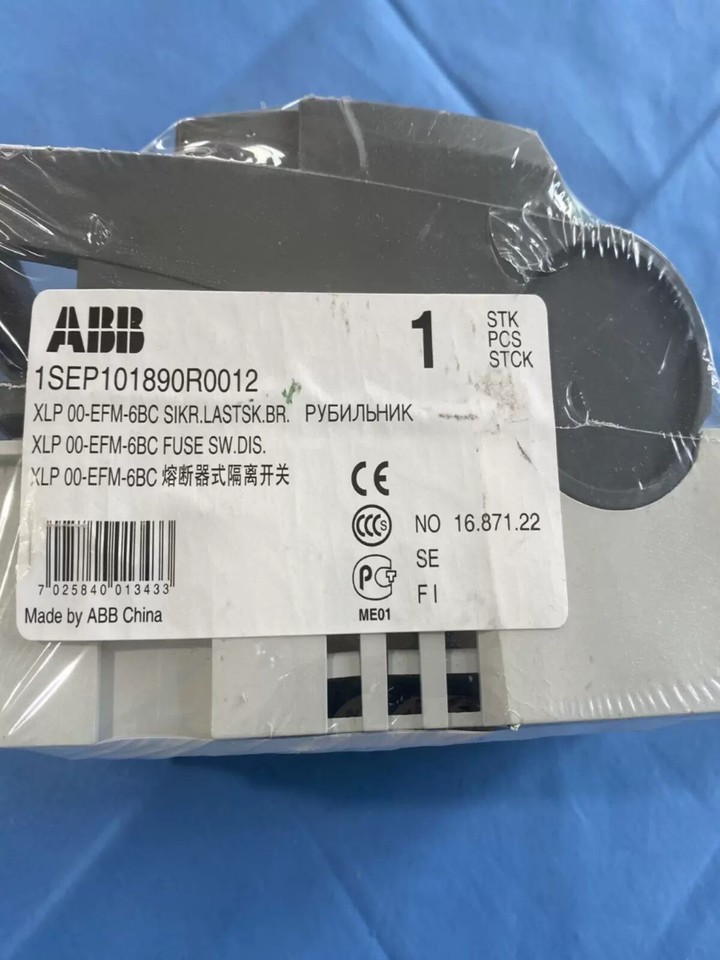 1pcs ABB fuse type isolation switch XLP00-EFM-6BC fuse quick fuse base ...