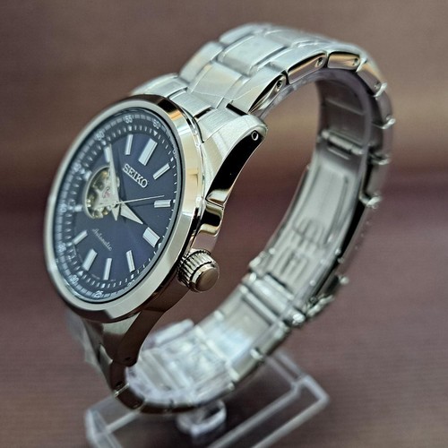 Seiko SCVE051 Automatic 42mm Blue Dial 10ATM Stainless Steel Mens Watch ...