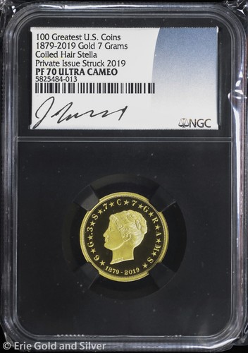 2019 Coiled & Flowing Hair 7g Gold Stella Set of 2 NGC PF 70 UC | PR | eBay