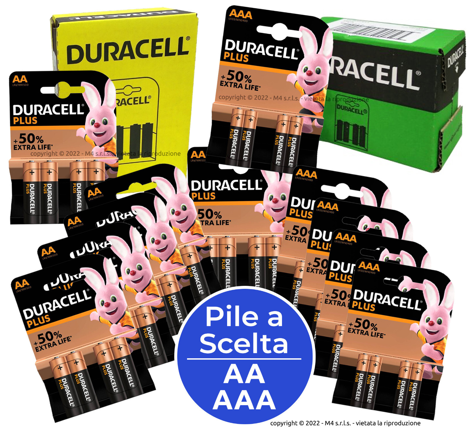 BATTERIE DURACELL STILO AA MINISTILO AAA PILE ALCALINE PLUS POWER Extra Life | eBay