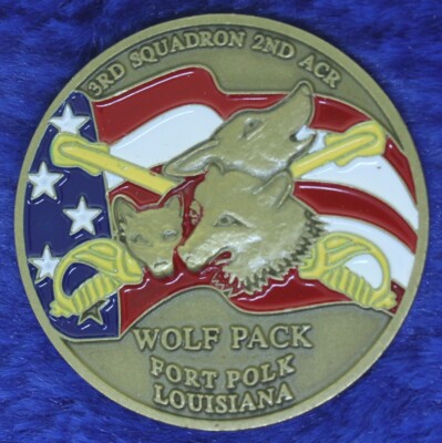 US Army 3rd Squadron 2nd ACR Fort Polk Iraq Challenge Coin C-6 | eBay