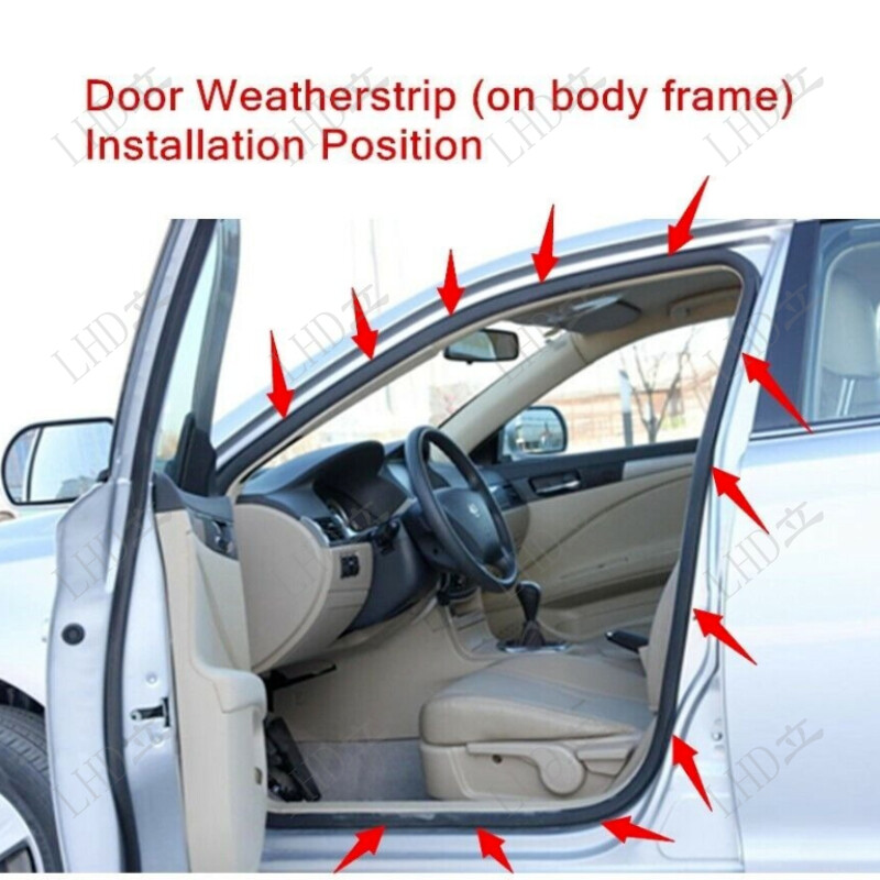 1Pc Front Left Body Side Weatherstrip Seal Fit For Honda Civic Sedan ...