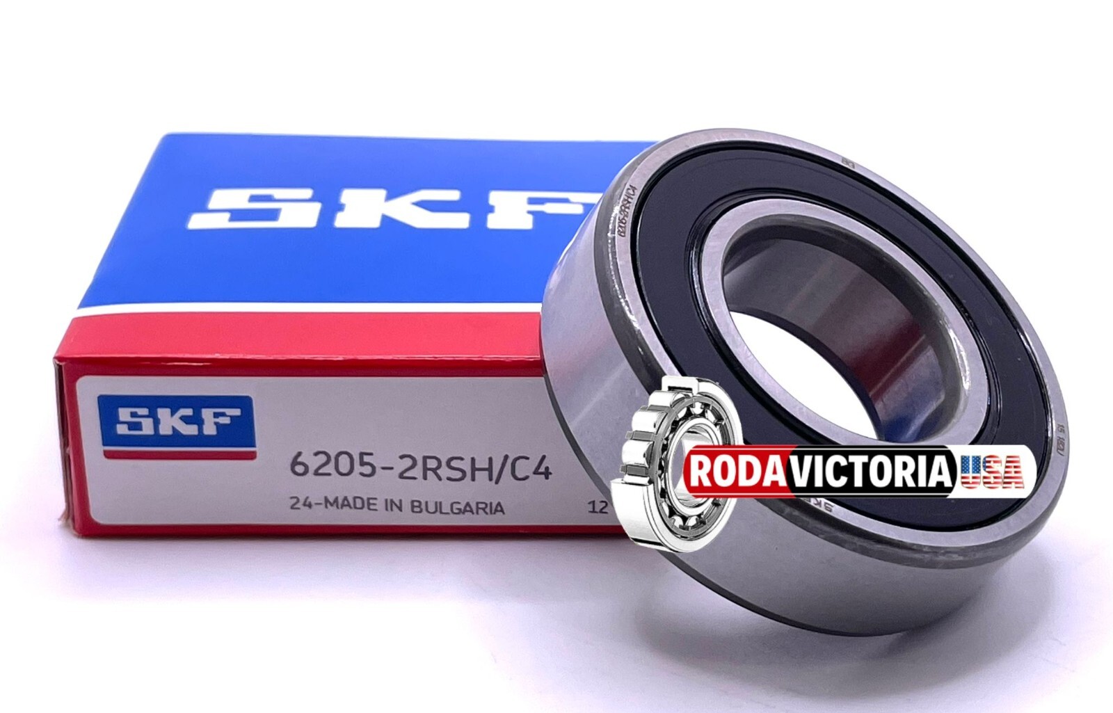 SKF 6205 2RSH C4 Deep Groove Ball Bearing, Rubber Sealed 25x52x15 mm | eBay