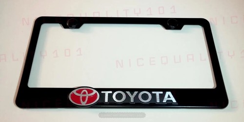 3D Toyota Camry Stainless Steel Black Finished License Plate Frame | eBay