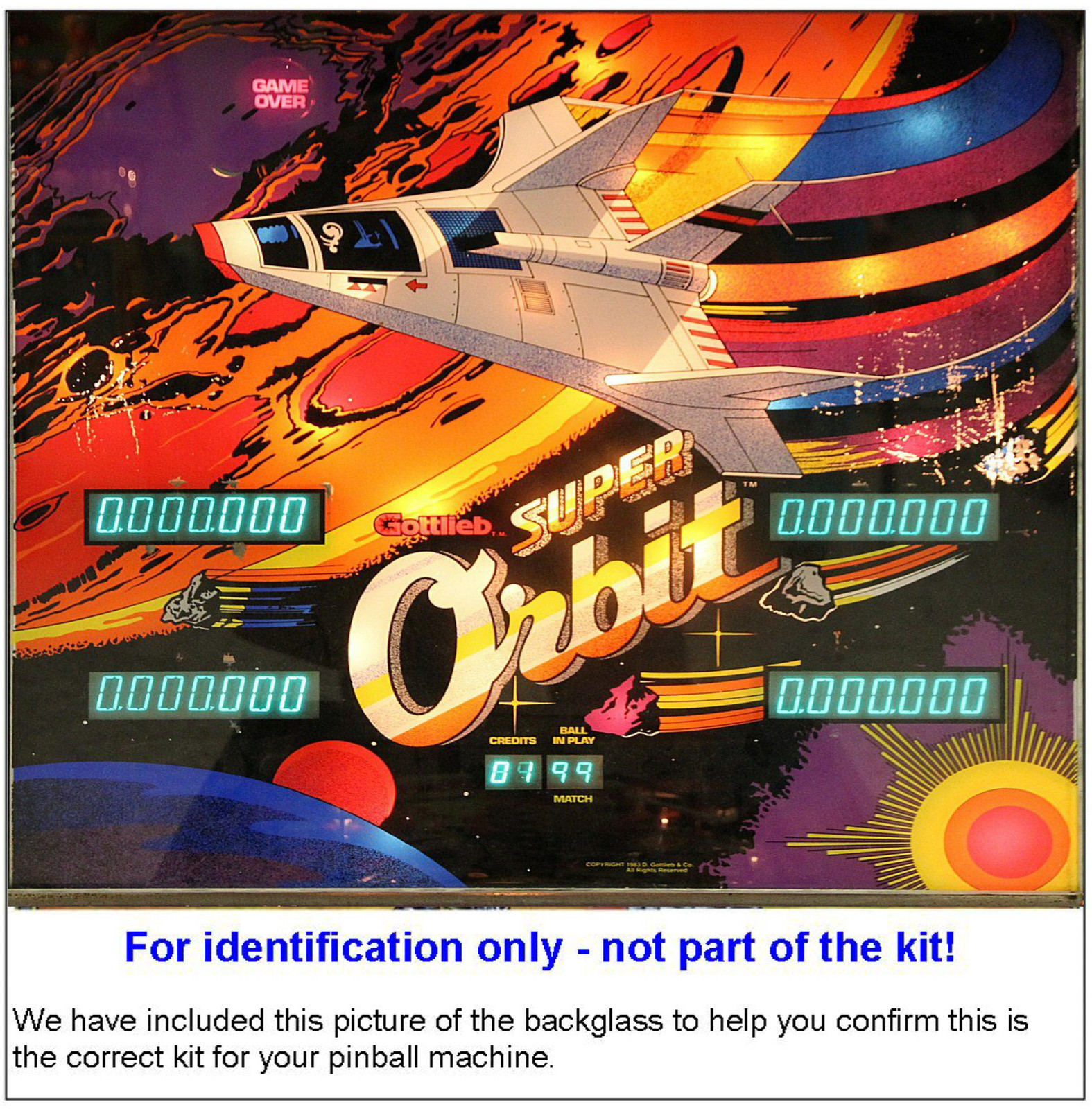 1983 Gottlieb Super Orbit Pinball Machine Rubber Ring Kit | eBay