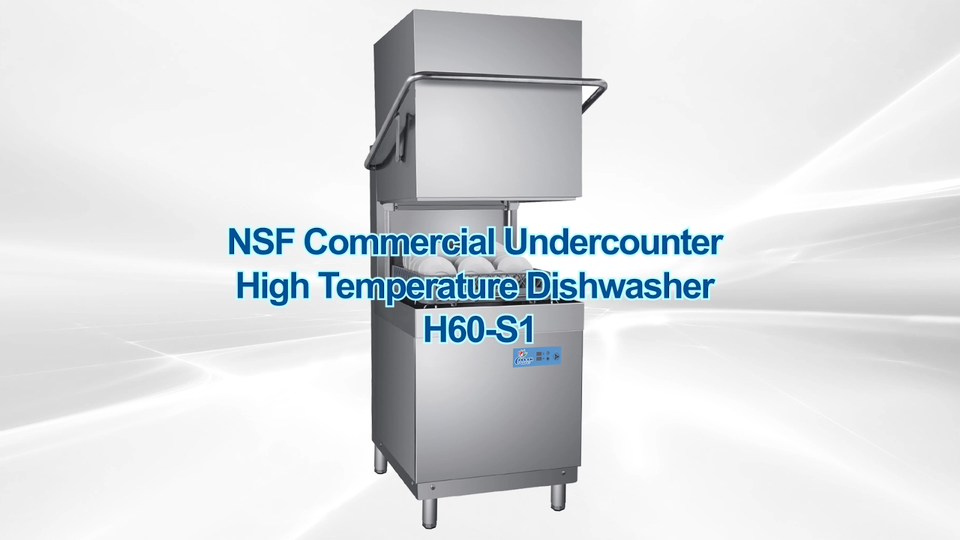 3 Phase 220V 50 Racks/ Hr High Temp Commercial Dishwasher Dish Washing ...