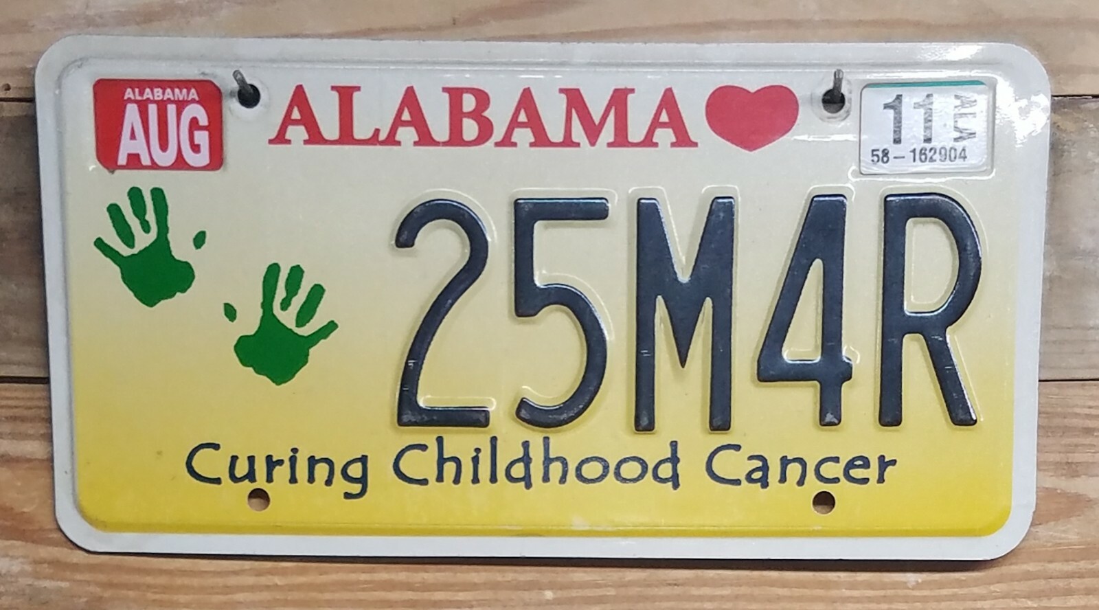Alabama expired 2011 Curing Childhood Cancer License/Plate - 25M4R ...