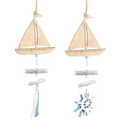 2 Pcs Decor Beach Wall Theme Decorations for Bedroom Nautical Hanging ...