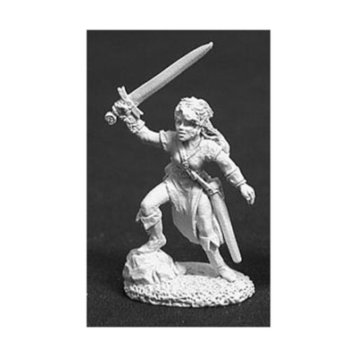 Reaper Dark Heaven Metal 28 Talisha Highbringer - Female Fighter w/Sw ...