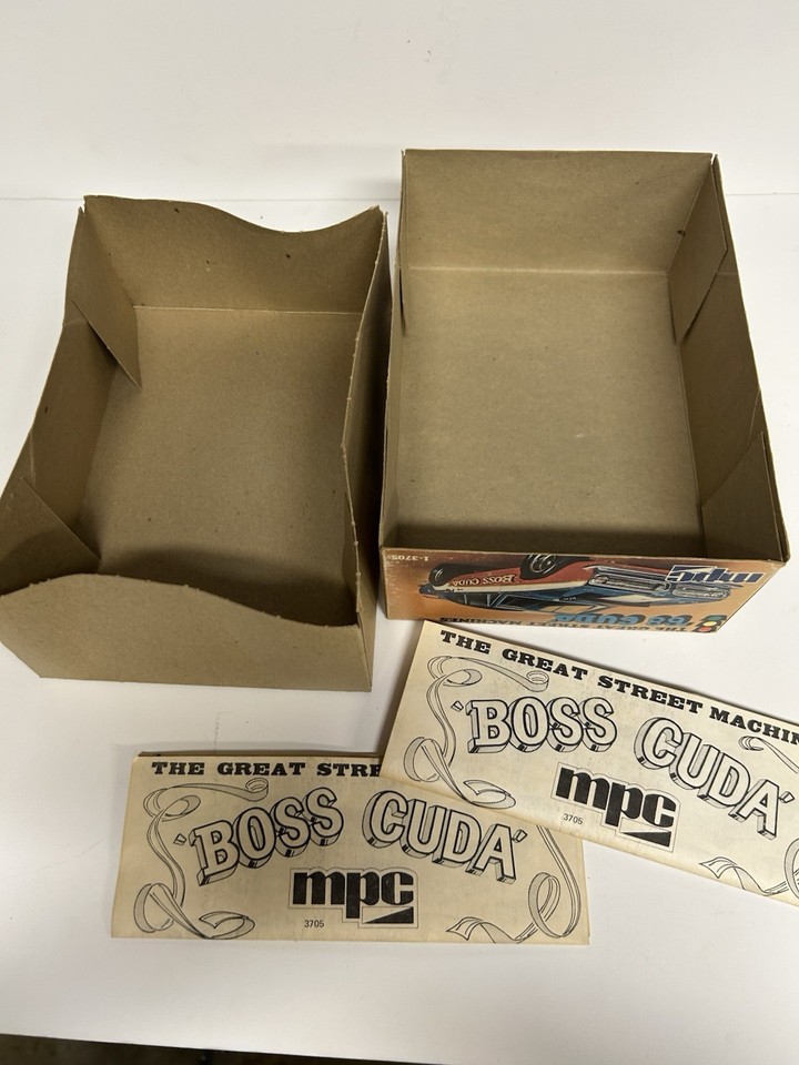 Mpc The Great Street Machines Boss Cuda Box And Instructions Only | eBay