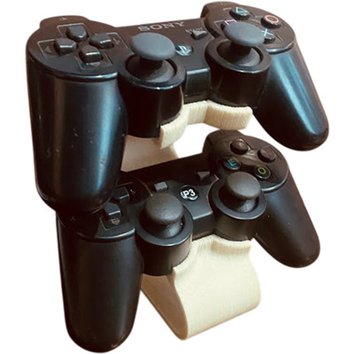 Sony PlayStation 3 PS3 DualShock 3 Twin Controller Stand Holder Rack ...