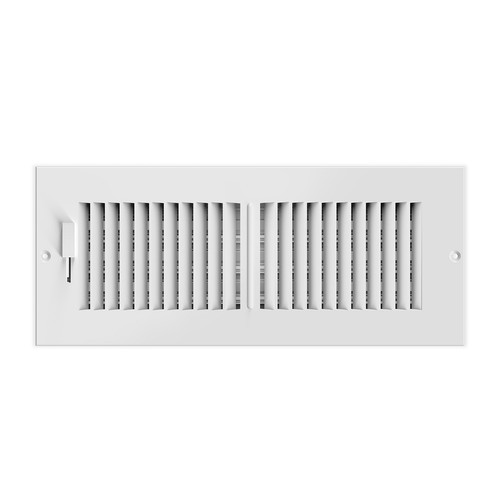 Register Ventilation Grille 4" x 12", White HVAC Vent Register ...