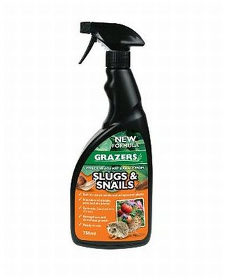 Slug & Snail Repellent Spray Deter Garden Pests - 750ml RTU Grazers ...