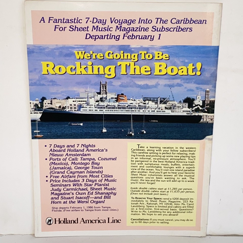 Vintage October 1985 Easy Organ Sheet Music Magazine It's Magic Vol 9 ...