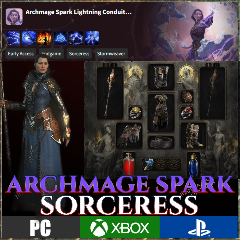 PATH OF EXILE 2 💎 ARCHMAGE SPARK STORMWEAVER 💎 ENDGAME BUILD SORCERESS ...