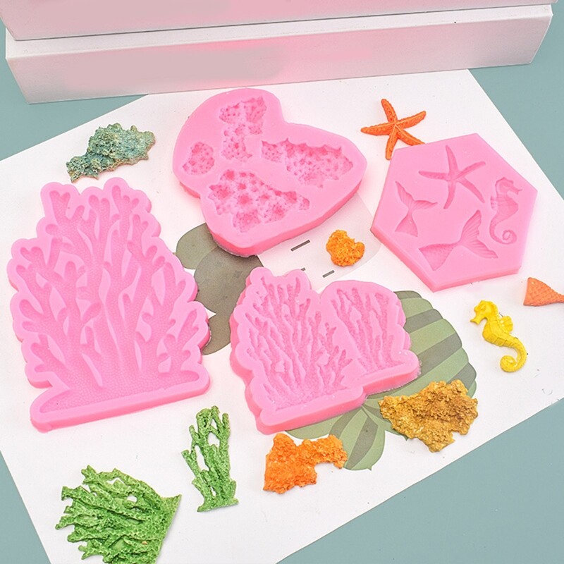 DIY Fondant Moulds Clay Molds Soap DIY Marine Life Series Modeling ...