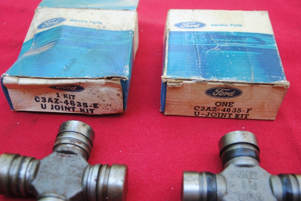 63 64 65 -73 NOS FORD & MUSTANG SMALL BLOCK SIZE U JOINTS PR F &R C3AZ ...