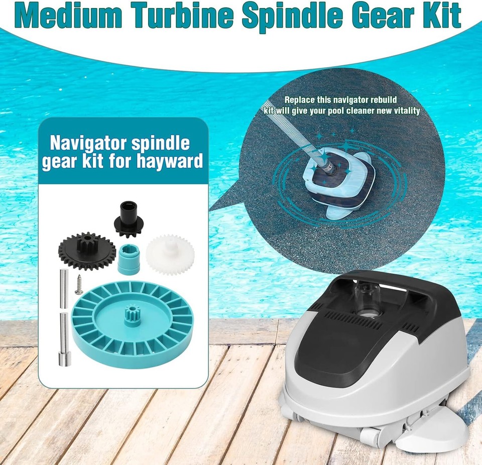 Navigator Medium Turbine Spindle Gear Kit Parts for Hayward Pool ...