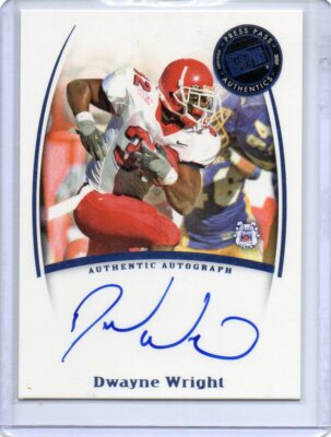 2007 PRESS PAS AUTO BLUE DWAYNE WRIGHT | eBay