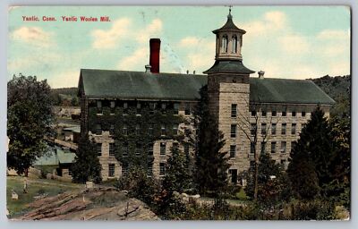 Postcard Posted 1912 Connecticut Yantic Woolen Mill Yantic Conn. #965 ...