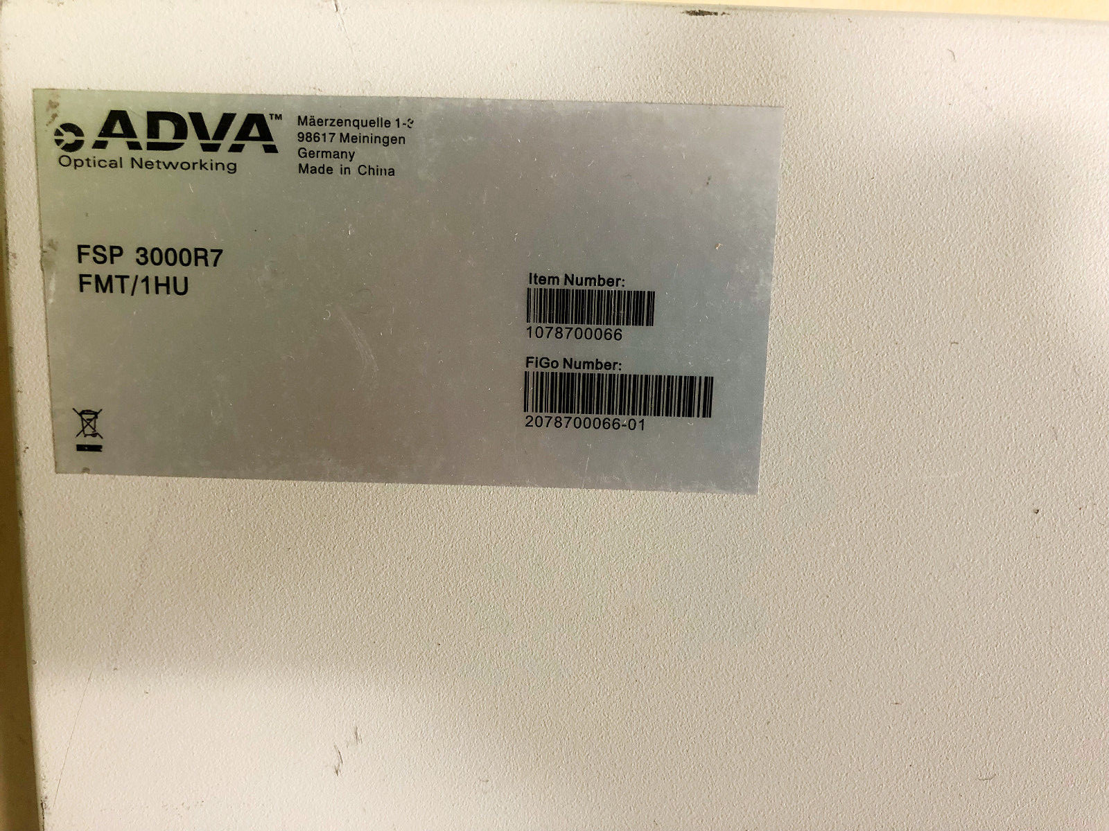 ADVA 107800066 FSP 3000R7 FMT/1HU Fiber Management Tray | eBay