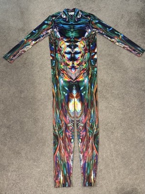 Men’s Devil Walking Medium Multichrome Skin Rave Costume | eBay