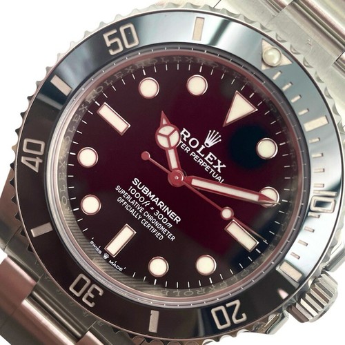 ROLEX Submariner Non-Date 124060 Black Case Size 41mm Men's Used Watch ...