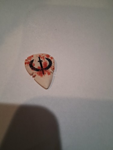 Guitar Pick Bone Blood Spatter Thick Pick From Iron Age Guitar Picks | eBay