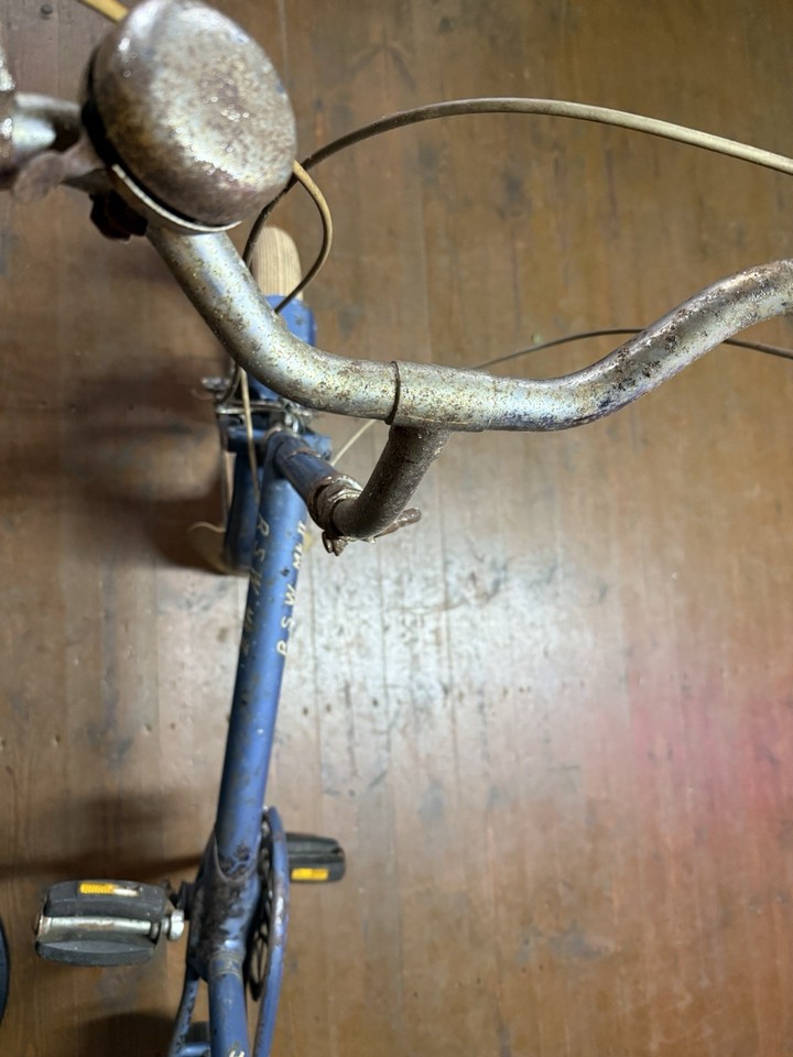 1960's CLASSIC BIKE BICYCLE BLUE RALEIGH RSW MK 2 Mk ll 16" WHEELS 3 ...