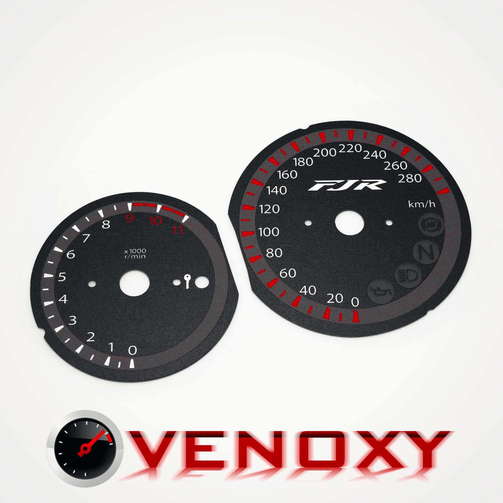 Yamaha FJR 1300 2006-2012 KM/H Aftermarket Instrument Cluster Black ...