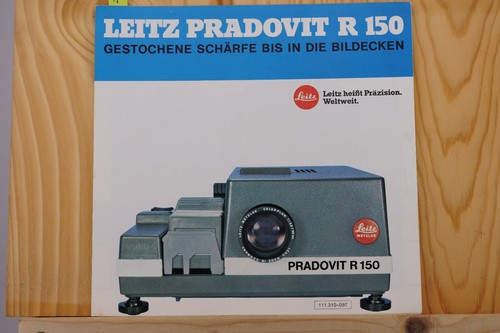 LEITZ Pradovit R 150 gestochene Schärfe bis in die Prospekt Broschüre ...
