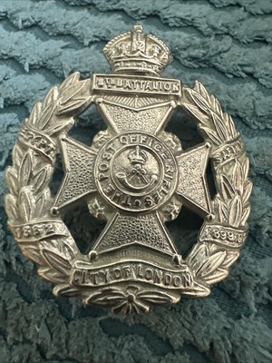 THE POST OFFICE RIFLES.WHITE METAL ARMY CAP BADGE | eBay