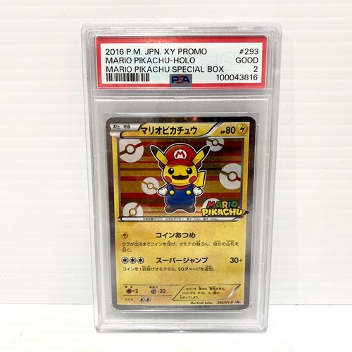 Mario Pikachu 293 / XY-P Japanese Promo PSA 2 - POP 3 - Pokemon Card ...